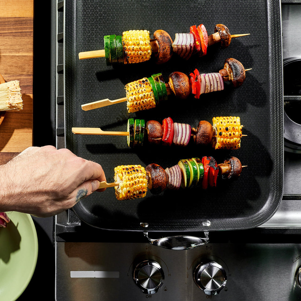 Hybrid Double Burner Griddle | HexClad – HexClad Cookware Canada