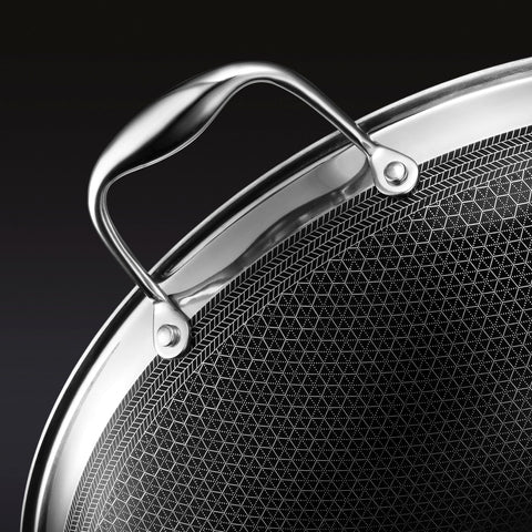 14" Wok With Lid | Hexclad Cookware | HexClad Canada