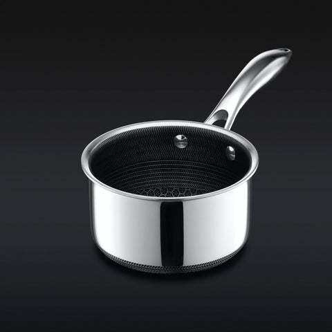 1QT Saucepan With Lid (0.95L) | HexClad Cookware – HexClad Cookware Canada